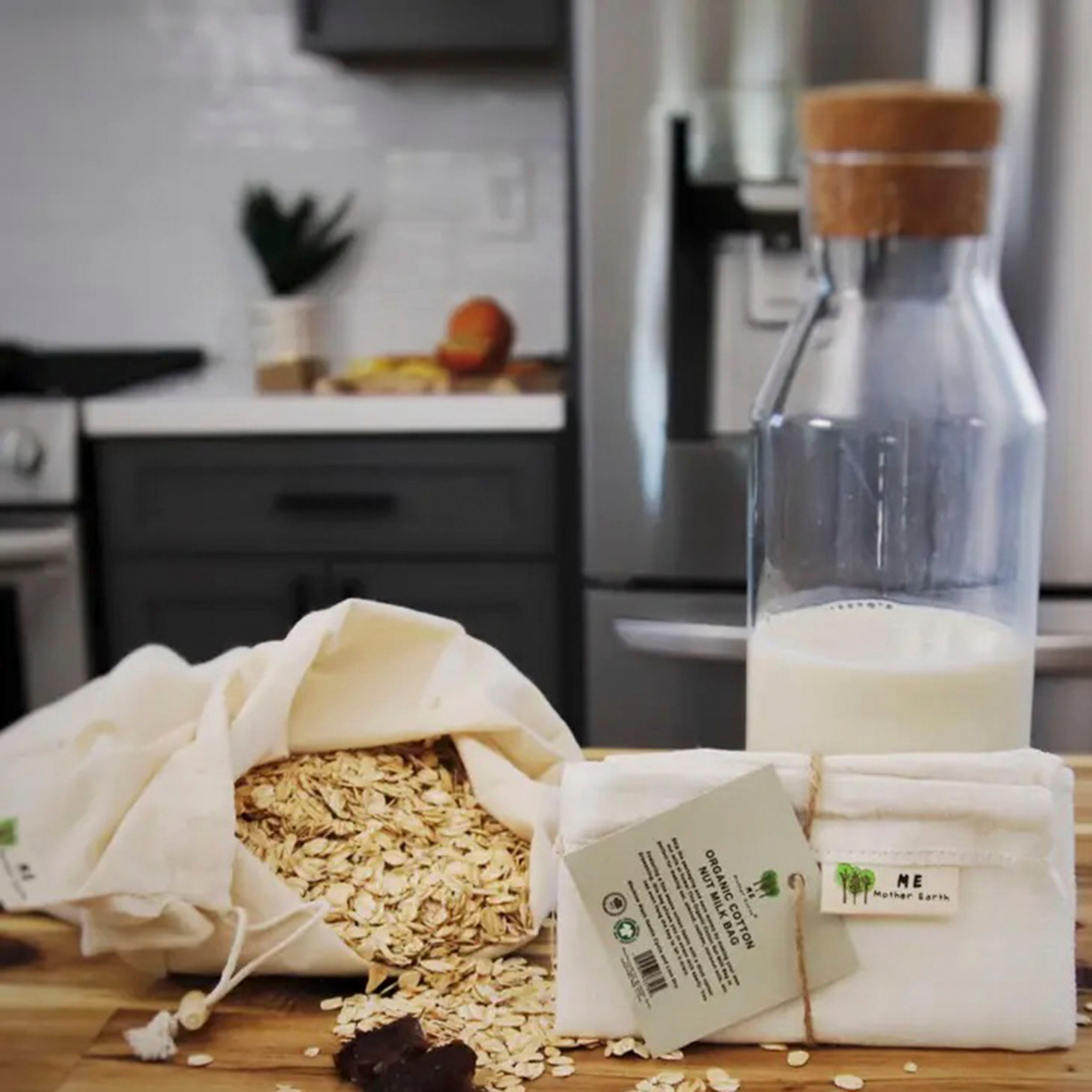 Organic Cotton Nut Milk Bag – Haven Herbs